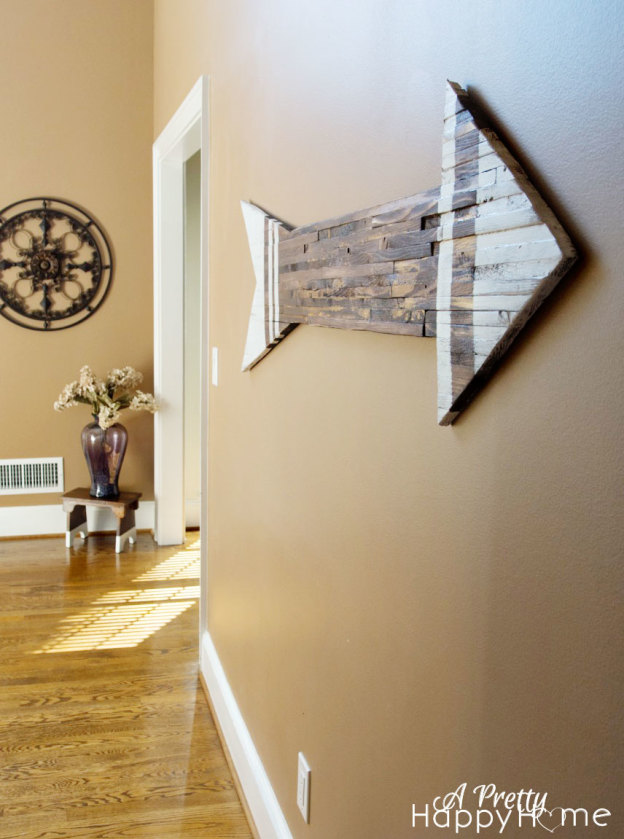 Distressed Scrap Wood Arrow: ScrapMaster Project #3 – A Pretty Happy Home