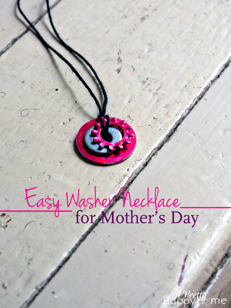 Easy DIY Necklace for Mother’s Day – Kid Craft – A Pretty Happy Home