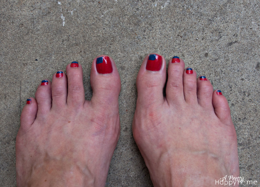 Patriotic Manicure and Pedicure – A Pretty Happy Home