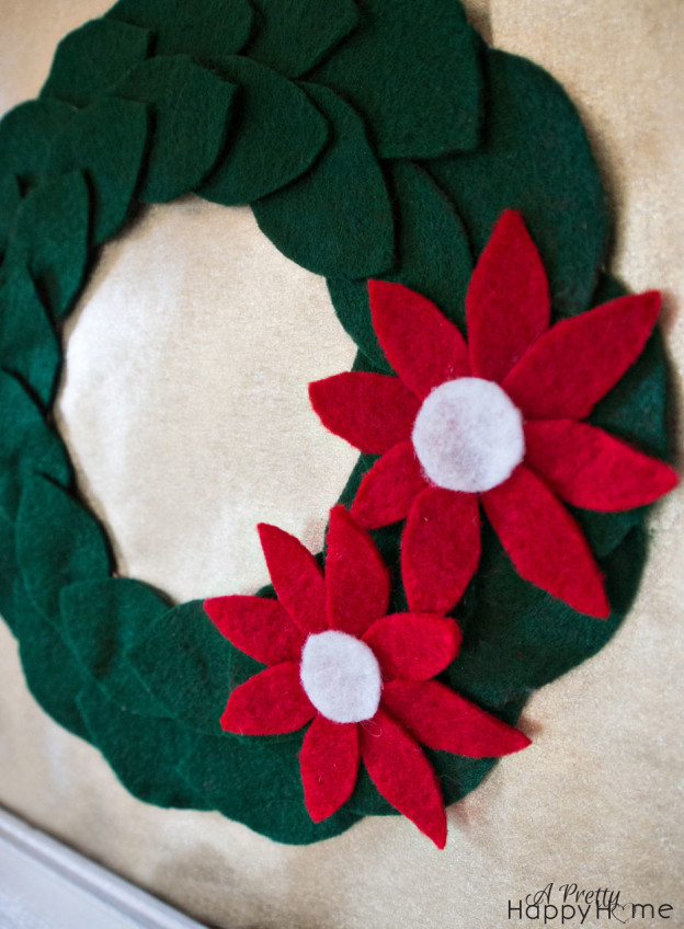 Felt Wreath – A Pretty Happy Home