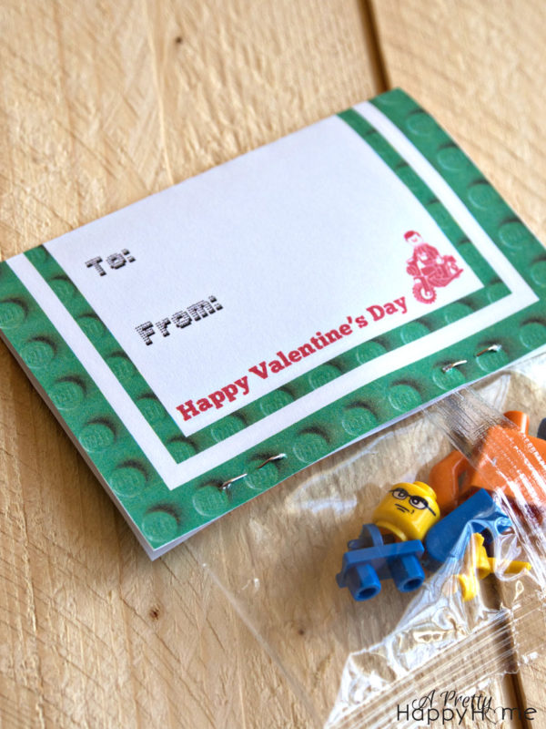 LEGO Valentine’s Day Cards – Free Printable – A Pretty Happy Home