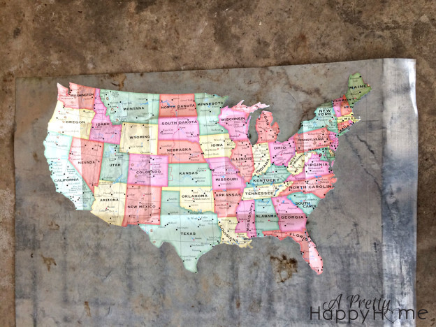 Sheet Metal Map – A Pretty Happy Home