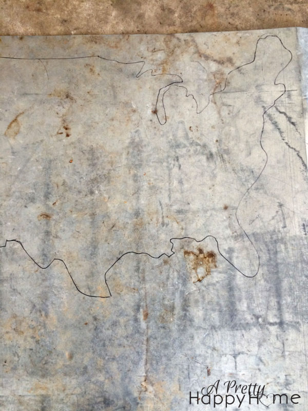 Sheet Metal Map – A Pretty Happy Home