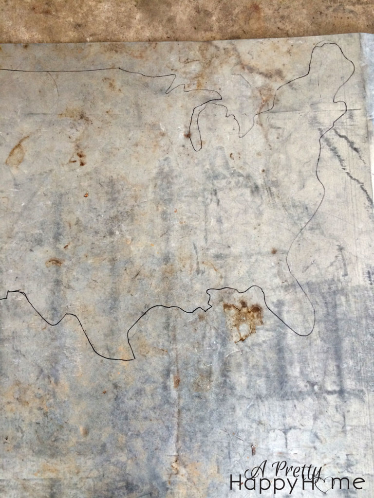 Sheet Metal Map – A Pretty Happy Home