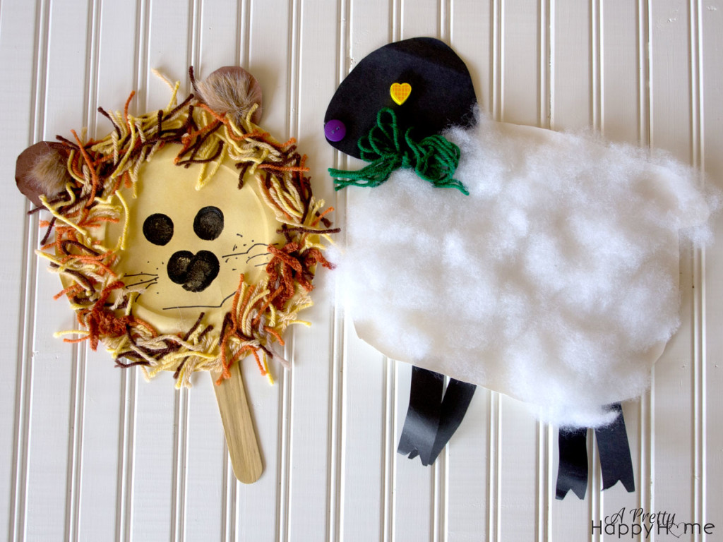 Lion and Lamb Children’s Art – A Pretty Happy Home