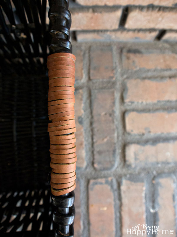 Leather Wrapped Basket Handle – A Pretty Happy Home