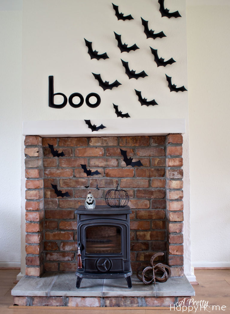 Halloween Bat Mantel – A Pretty Happy Home