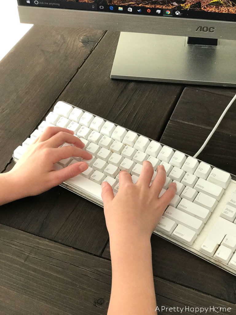 child-typing-lesson-1 – A Pretty Happy Home