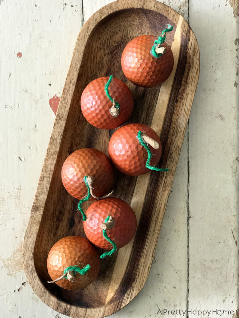Golf Ball Pumpkins – A Pretty Happy Home