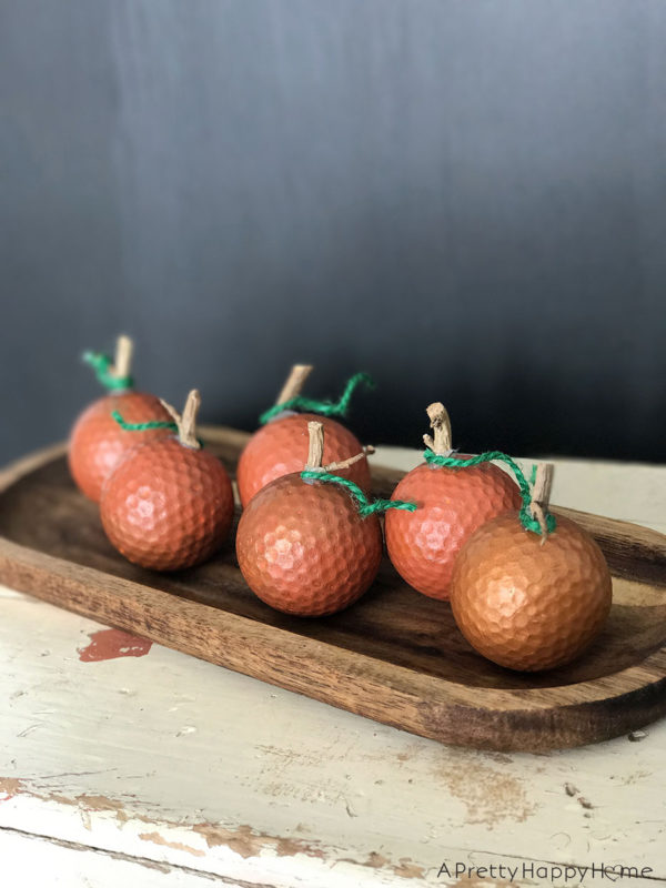 Golf Ball Pumpkins – A Pretty Happy Home
