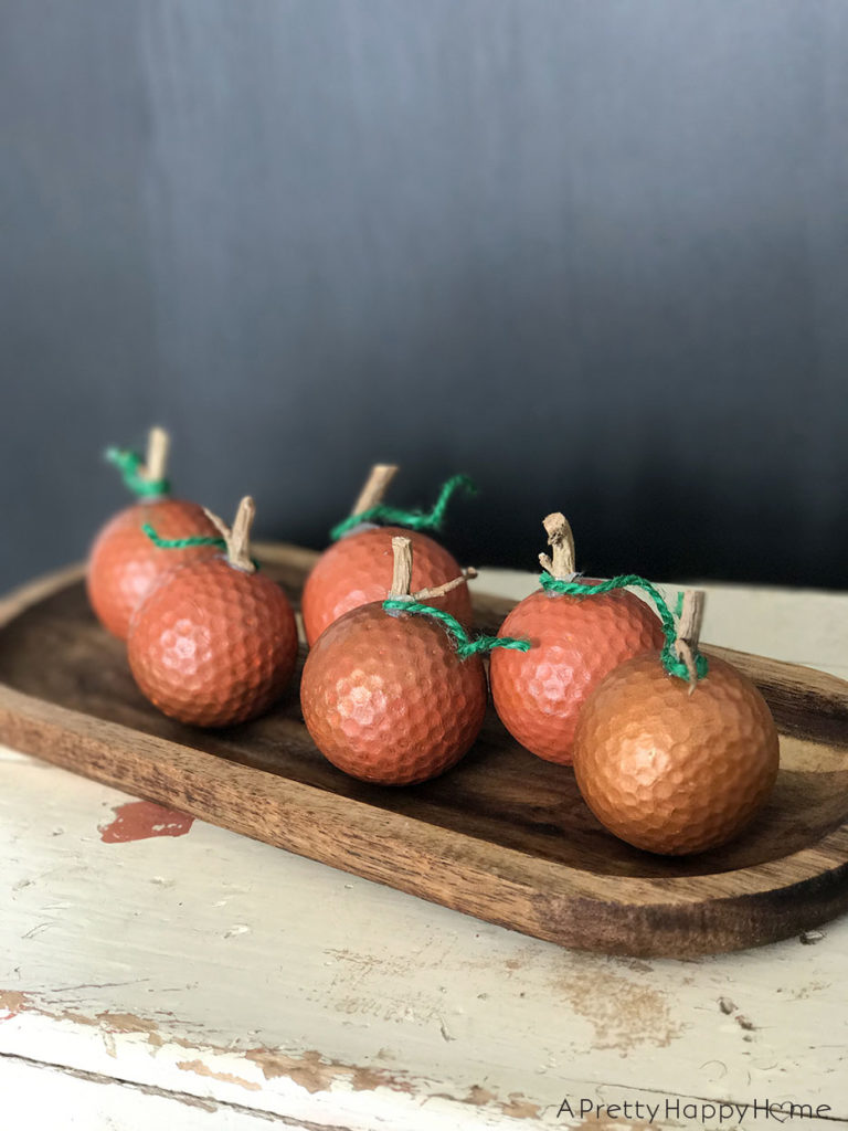 Golf Ball Pumpkins – A Pretty Happy Home