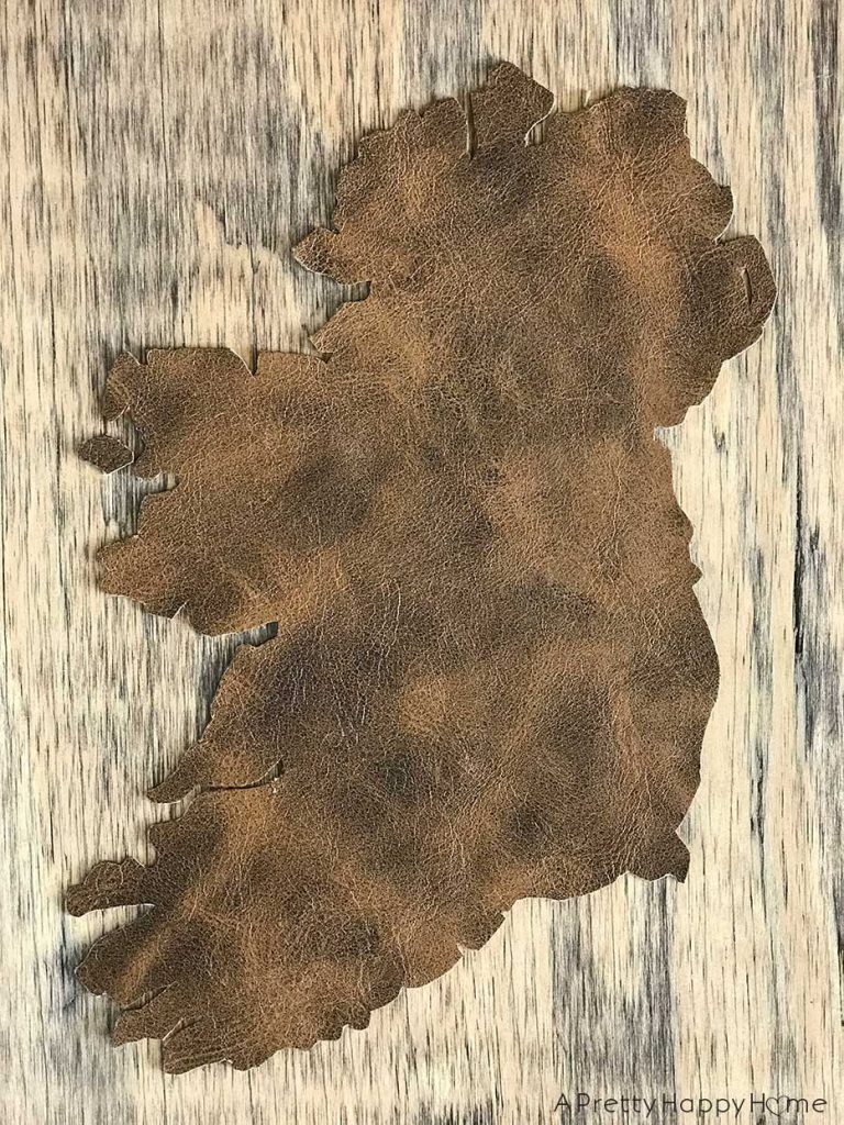 Leather Map From Old Boots – A Pretty Happy Home