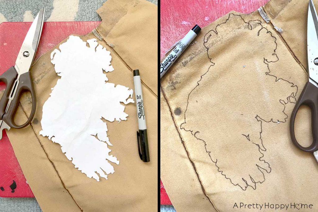 Leather Map From Old Boots – A Pretty Happy Home