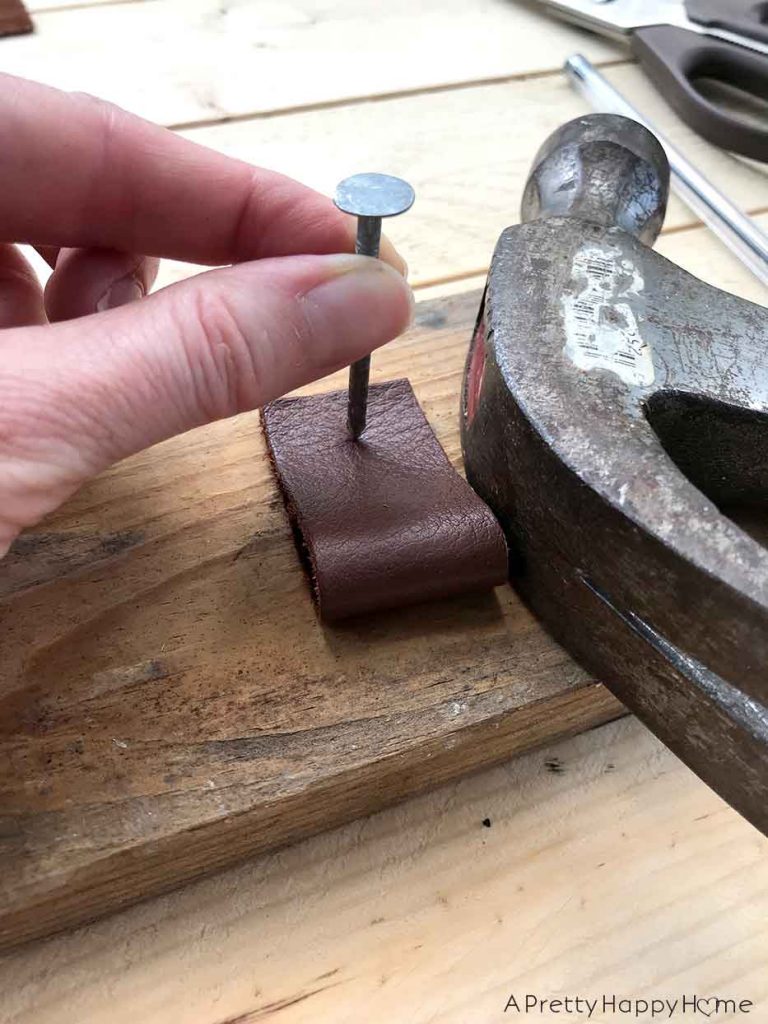 Easy DIY Leather Drawer Pulls – A Pretty Happy Home