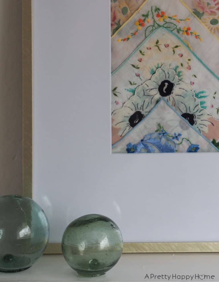 Vintage Handkerchief Art – A Pretty Happy Home