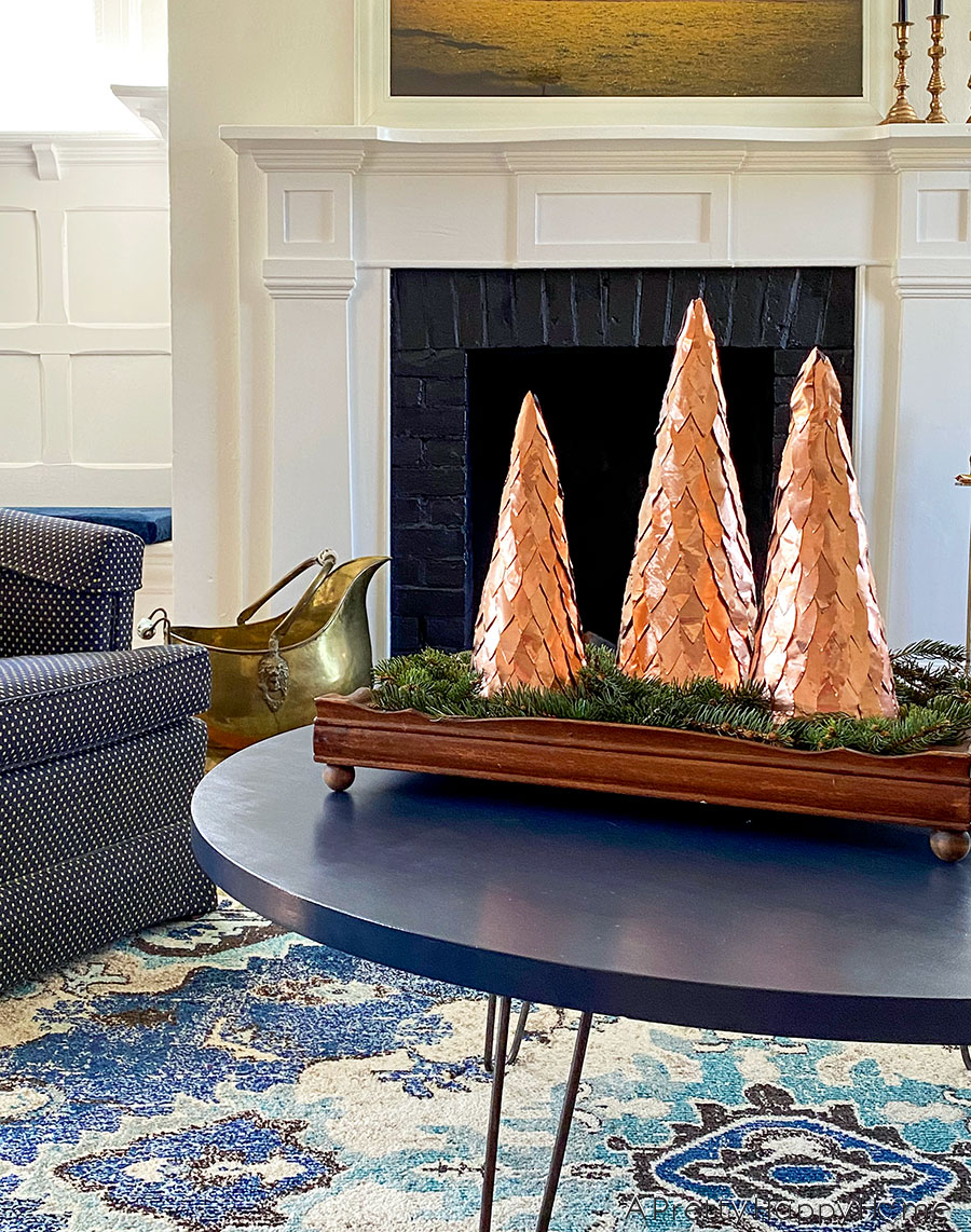 DIY Copper Christmas Tree From a Safety Cone – A Pretty Happy Home