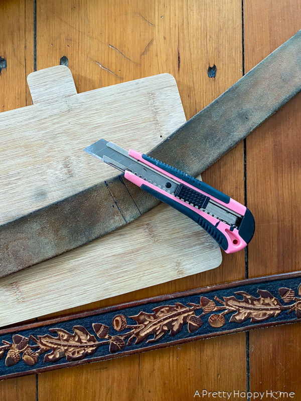 DIY Leather Belt Tray – A Pretty Happy Home