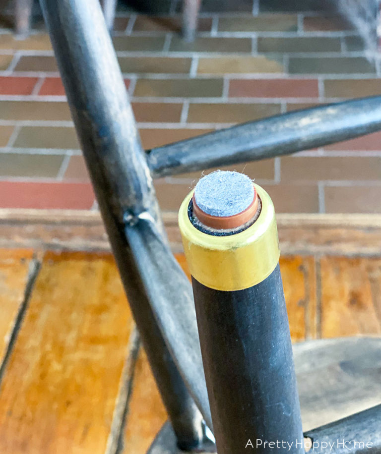 DIY Wood Stool With Brass Leg Tips – A Pretty Happy Home