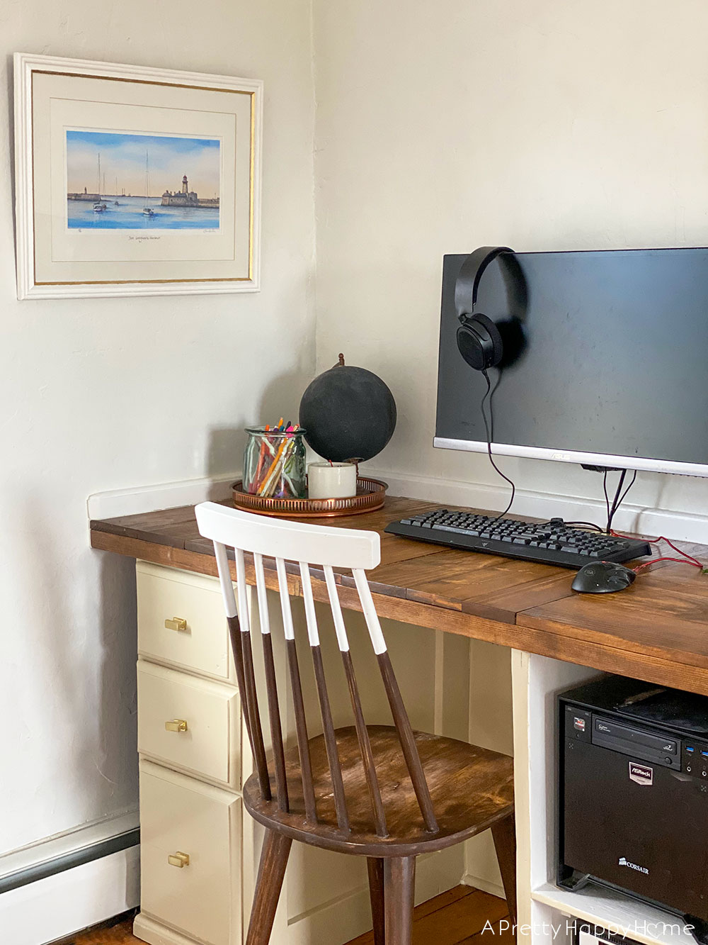 Built-In Computer Desks One Year Later – A Pretty Happy Home