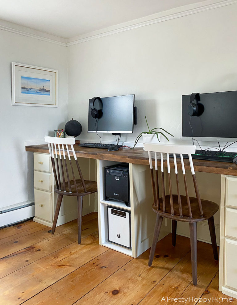 Built-In Computer Desks One Year Later – A Pretty Happy Home