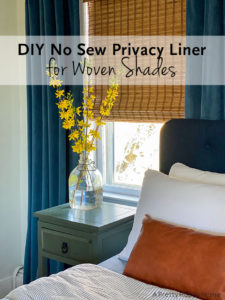 No Sew DIY Privacy Liner for Woven Shades – A Pretty Happy Home