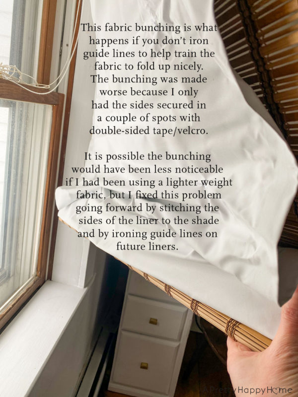No Sew DIY Privacy Liner for Woven Shades – A Pretty Happy Home