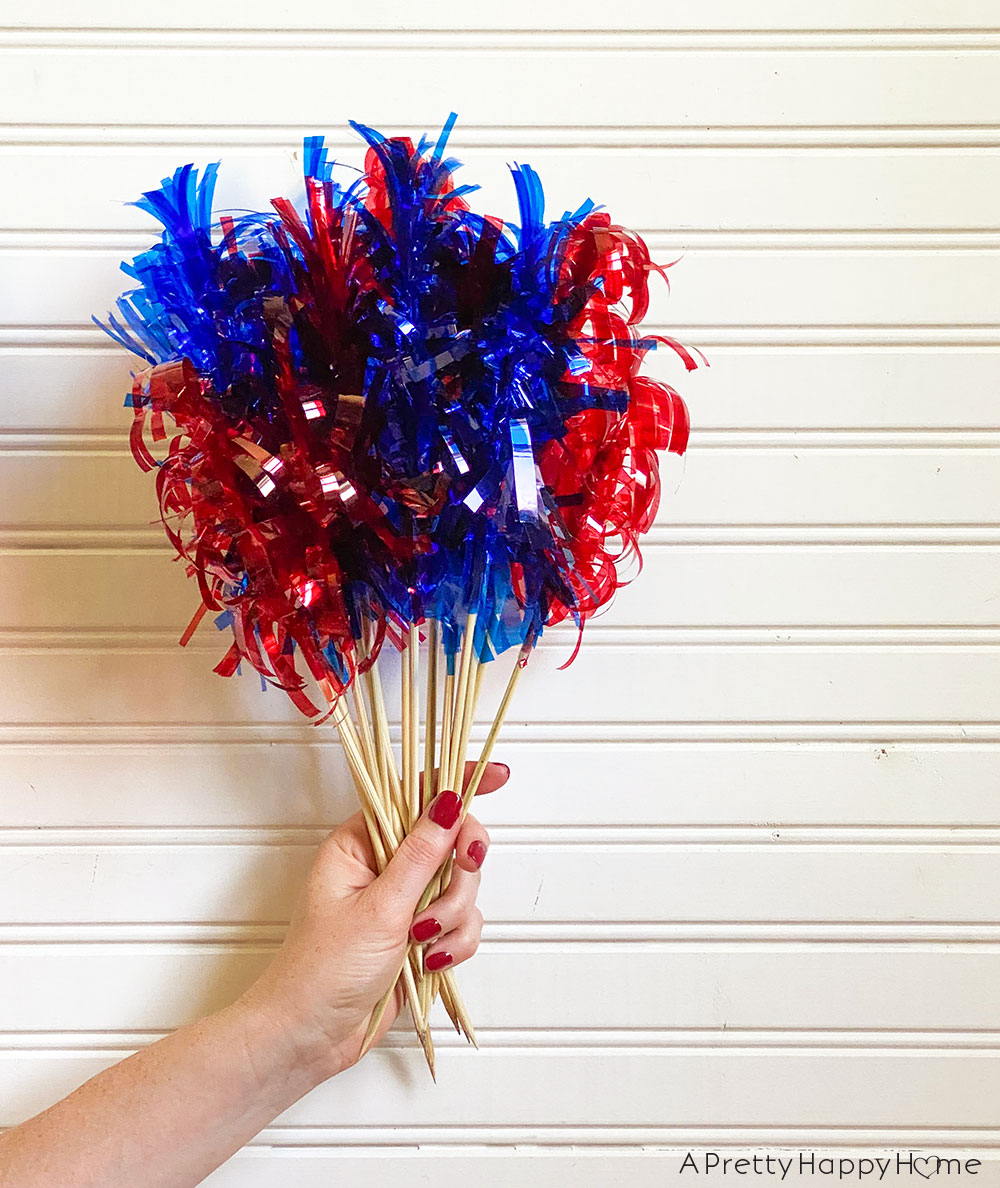 DIY Cellophane Faux Sparklers (Mega Frill Picks) – A Pretty Happy Home