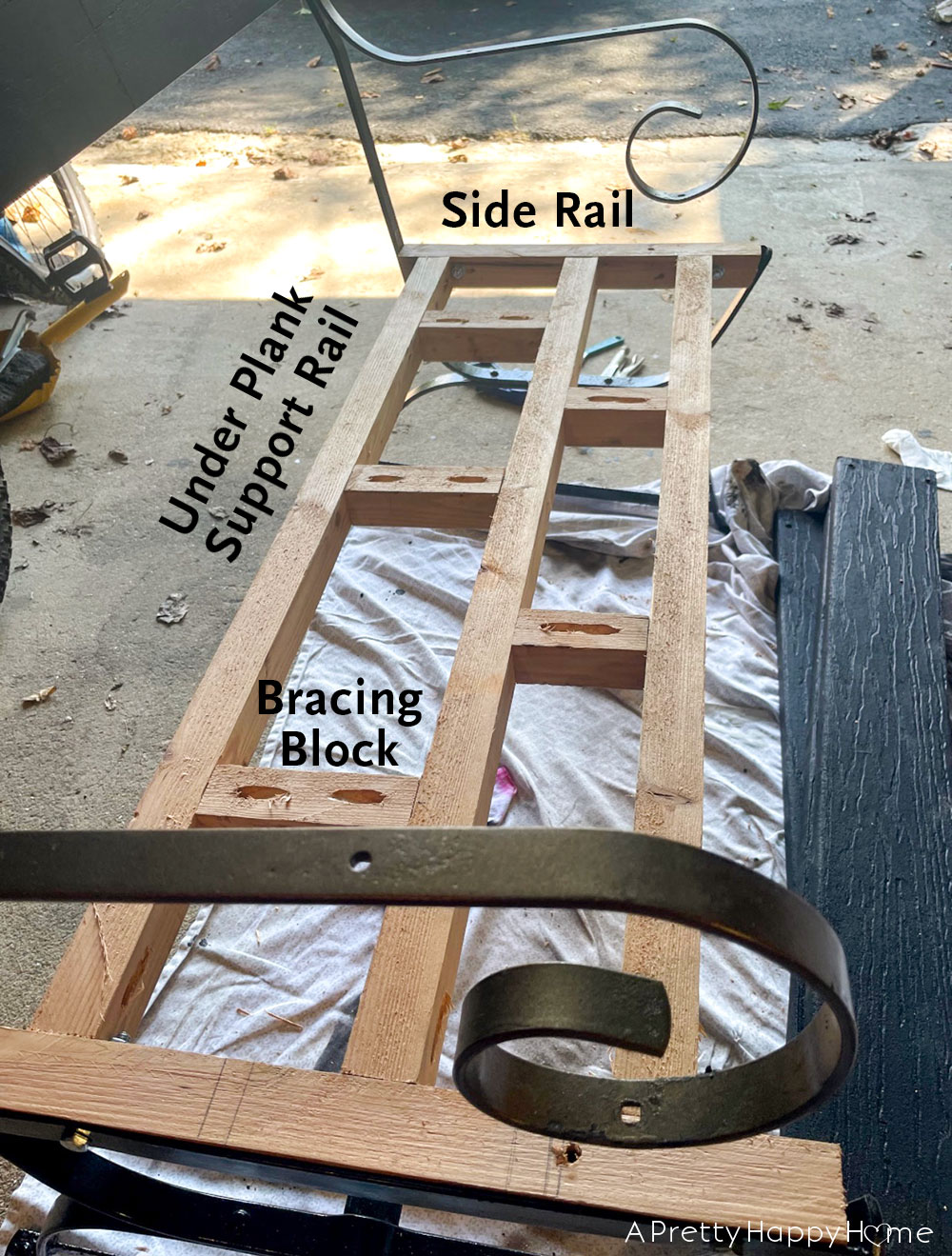 How to Fix a Sagging Wood Bench – A Pretty Happy Home