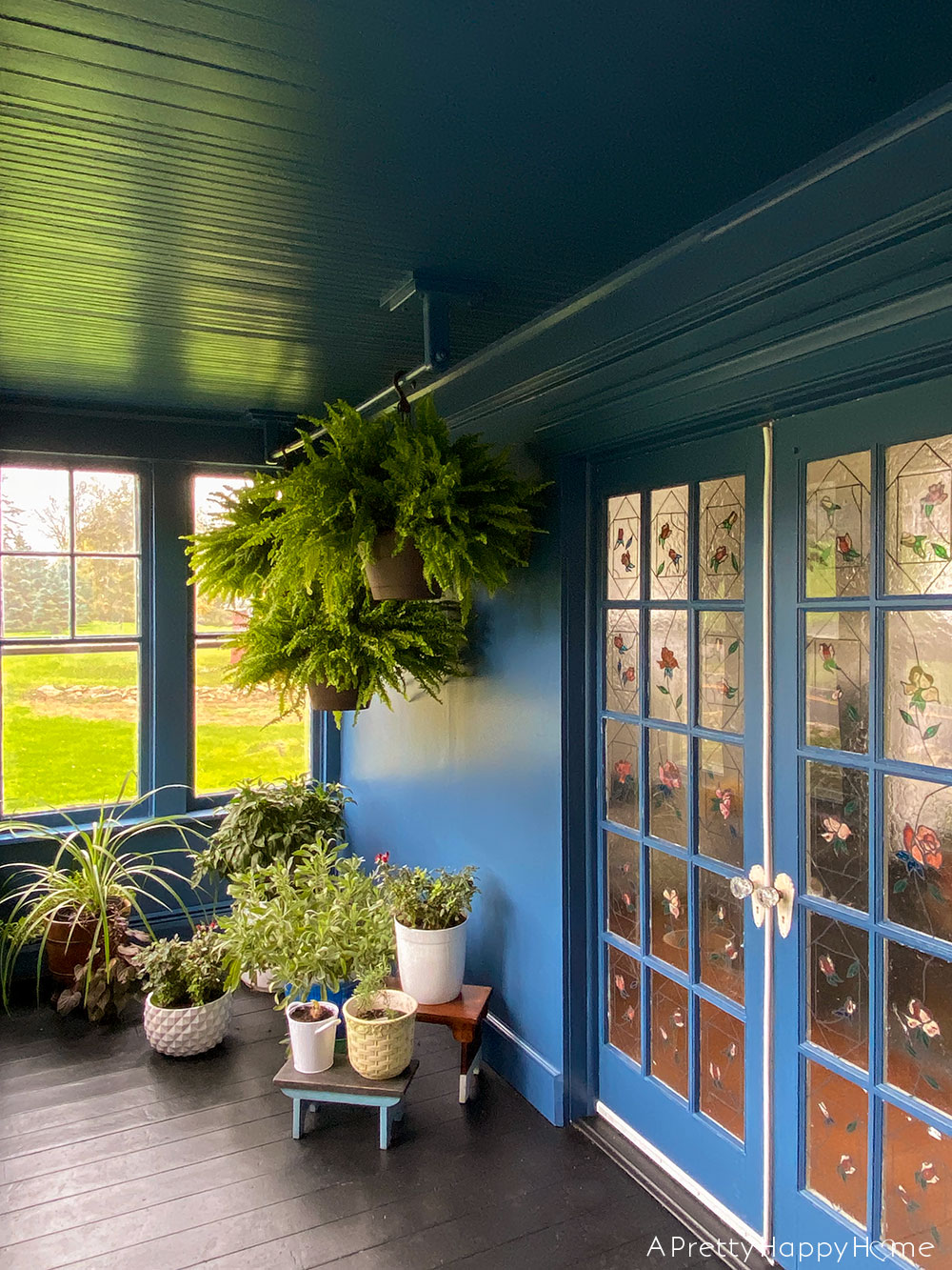 DIY Plant Hanging Rod Secured to the Ceiling – A Pretty Happy Home