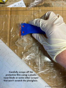 How to Remove Plexiglass Film That is Stuck On – A Pretty Happy Home