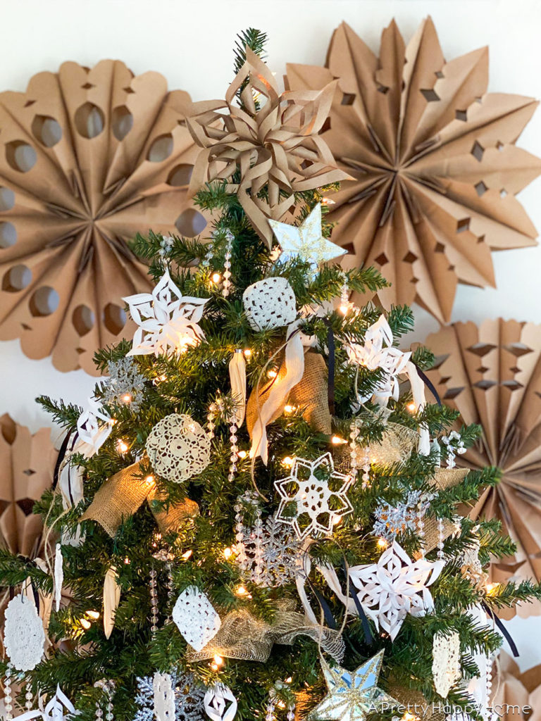 Snowflake-Themed Christmas Tree – A Pretty Happy Home