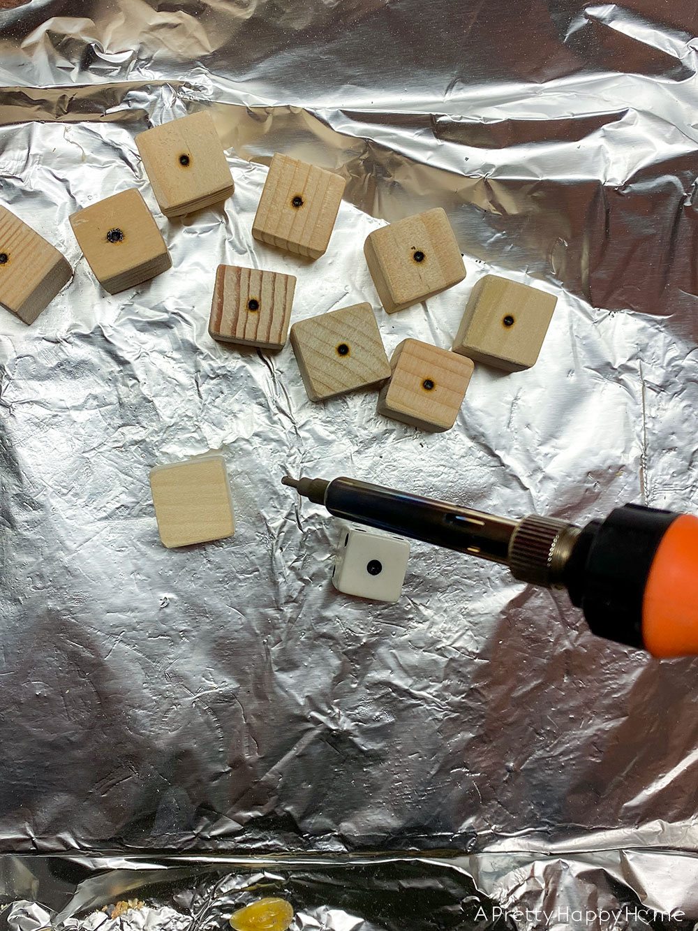 How to Make Wood-Burned Dice – A Pretty Happy Home
