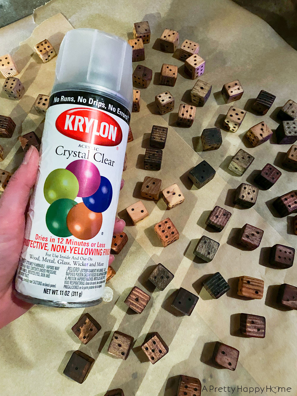 How to Make Wood-Burned Dice – A Pretty Happy Home