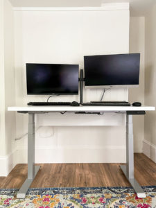 How To Hide Cords On A Standing Desk – A Pretty Happy Home