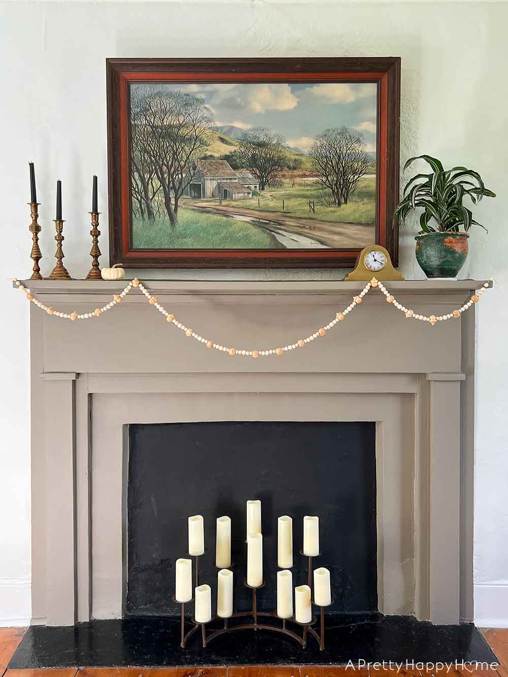 DIY Wood Acorn and Bead Garland – A Pretty Happy Home