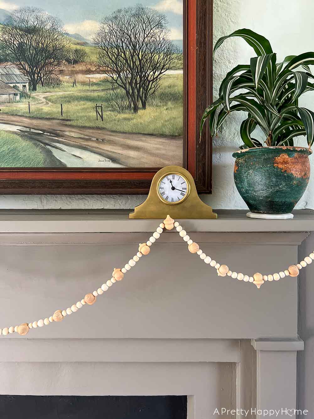 DIY Wood Acorn and Bead Garland – A Pretty Happy Home