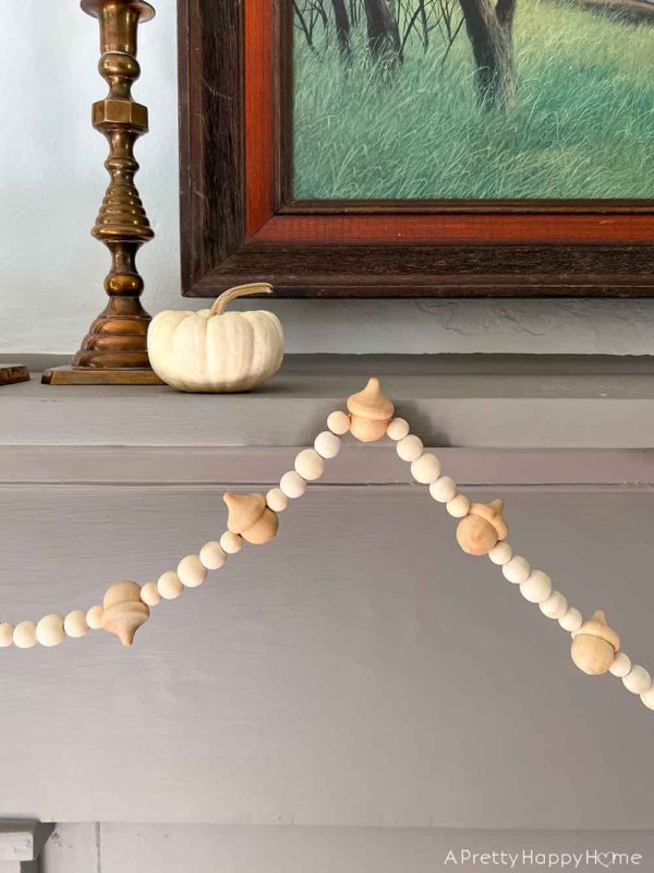 DIY Wood Acorn Wreath – A Pretty Happy Home