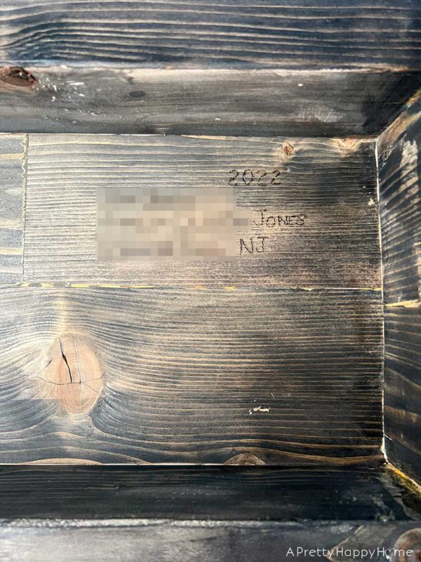 3 Ways To Label DIY Furniture – A Pretty Happy Home