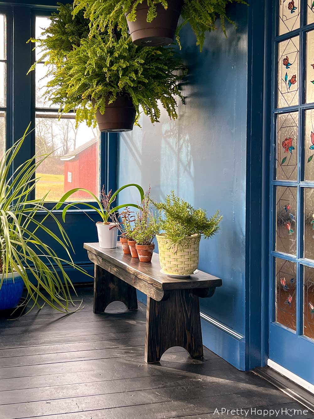 New Bench For The Sunporch – A Pretty Happy Home