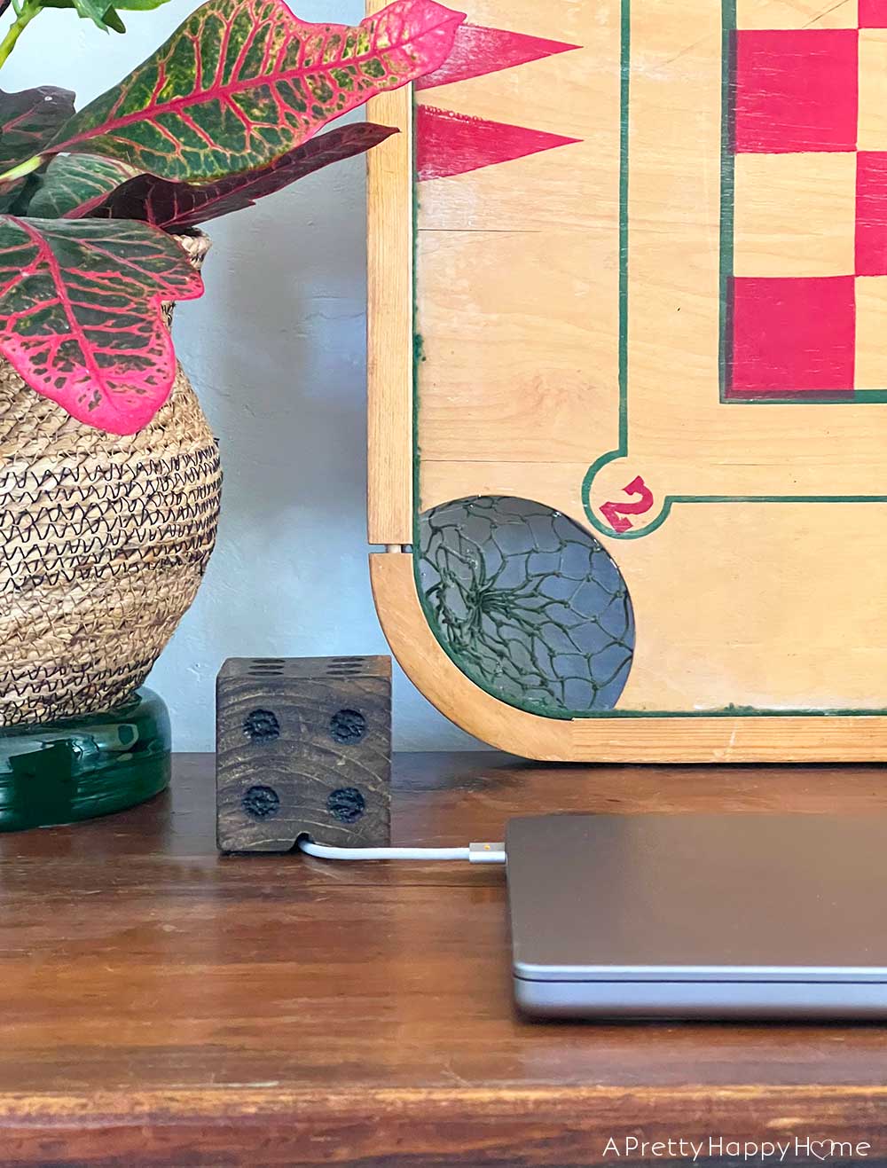 DIY Wood Cube Cord Holder – A Pretty Happy Home