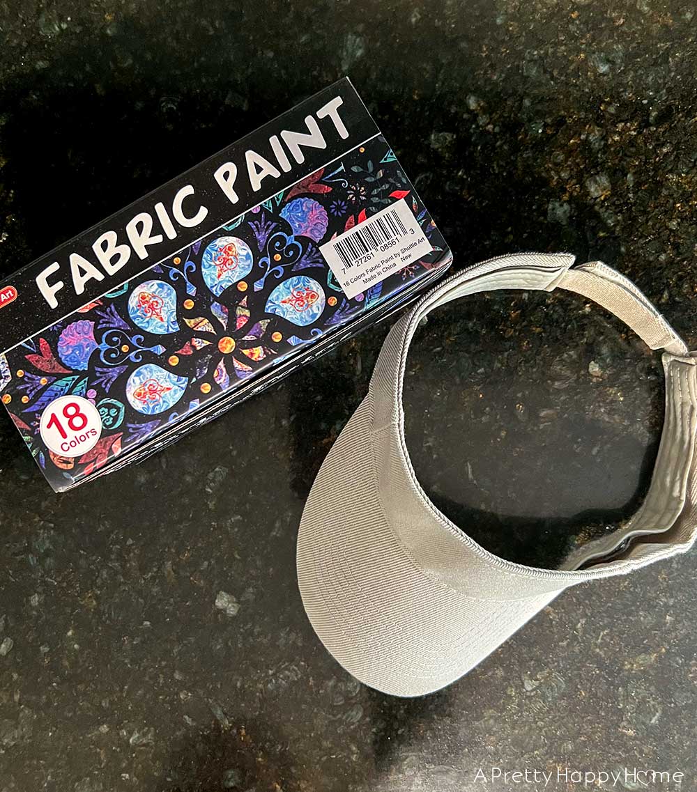 How To DIY A Retro Stripe Painted Visor Or Hat – A Pretty Happy Home