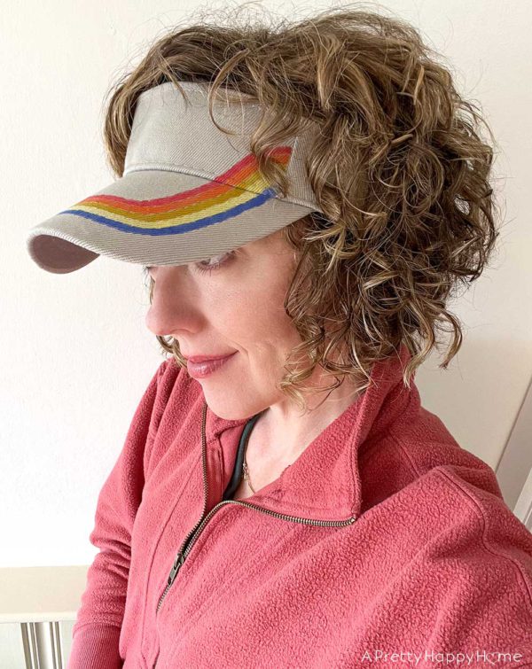 How To DIY A Retro Stripe Painted Visor Or Hat – A Pretty Happy Home
