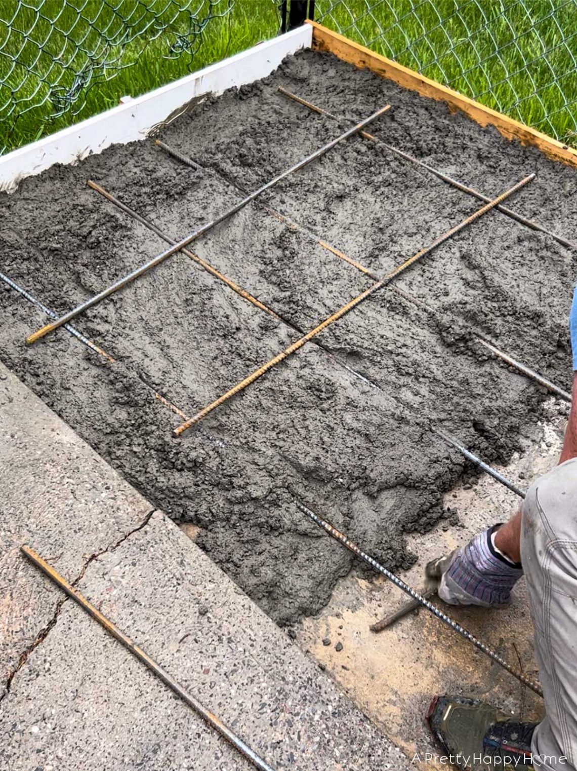 Adding To Our Concrete Pool Deck Ourselves – A Pretty Happy Home