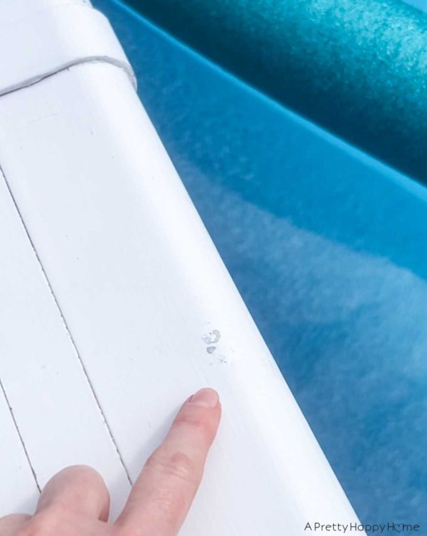 How Our Painted Metal Pool Coping Is Holding Up – A Pretty Happy Home