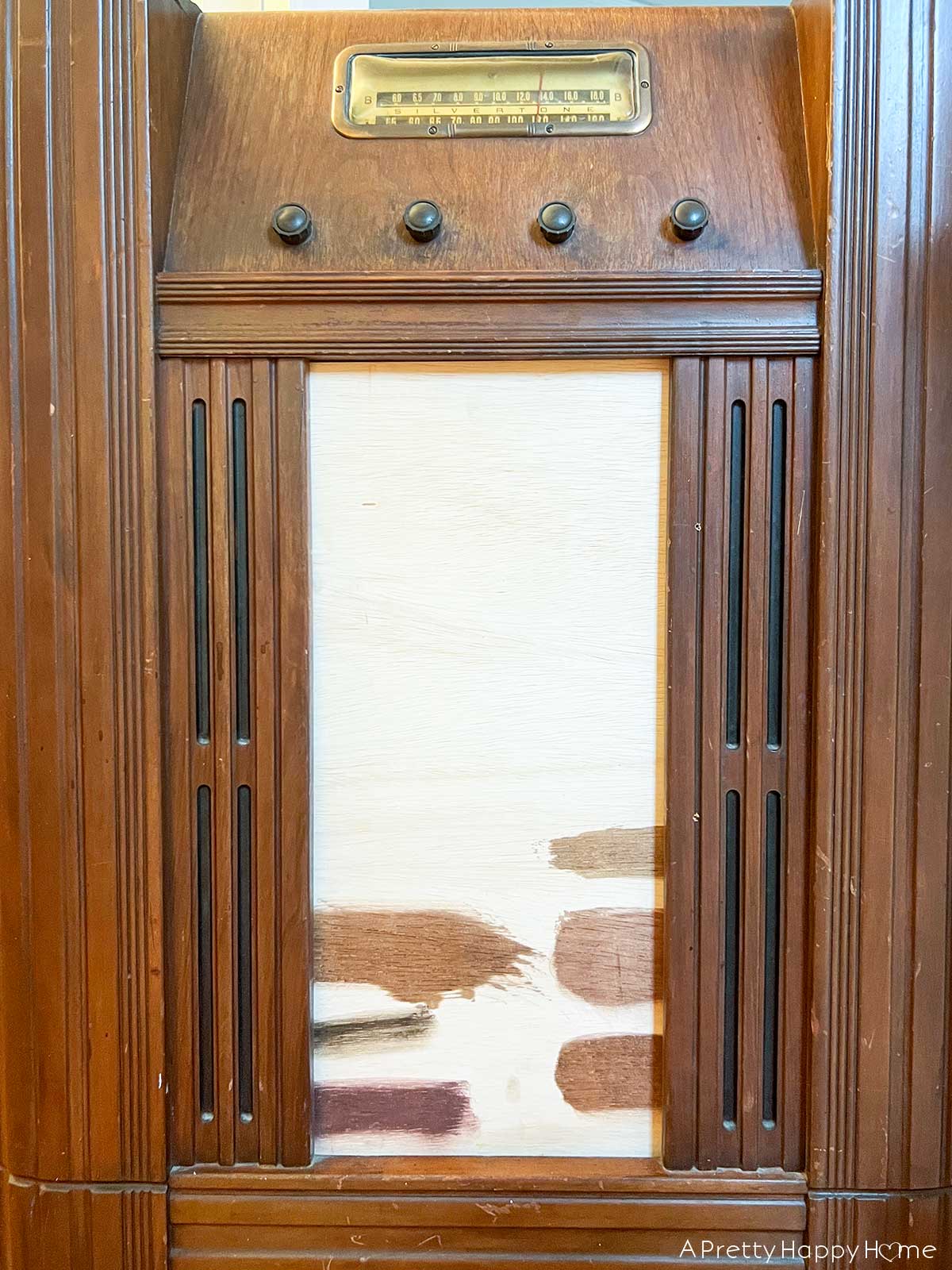 Hide A Router and Modem In An Antique Radio Cabinet – A Pretty Happy Home