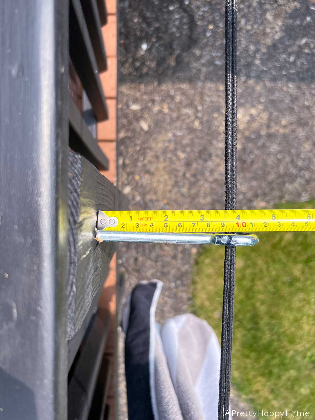 How To Hang A Clothesline On A Deck Railing – A Pretty Happy Home
