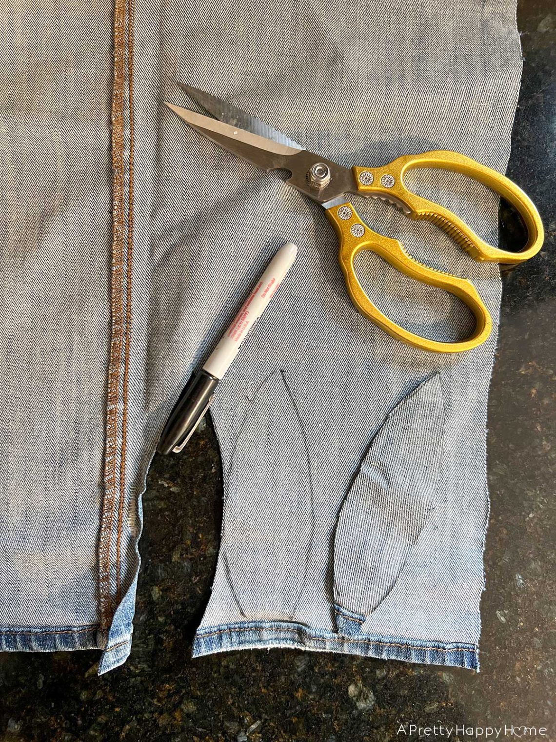 Denim Turkey Craft – Upcycle Denim Jeans – A Pretty Happy Home