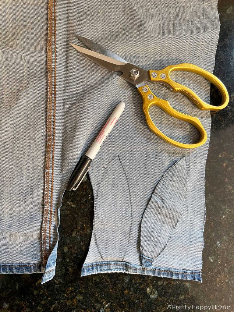 Denim Turkey Craft – Upcycle Denim Jeans – A Pretty Happy Home
