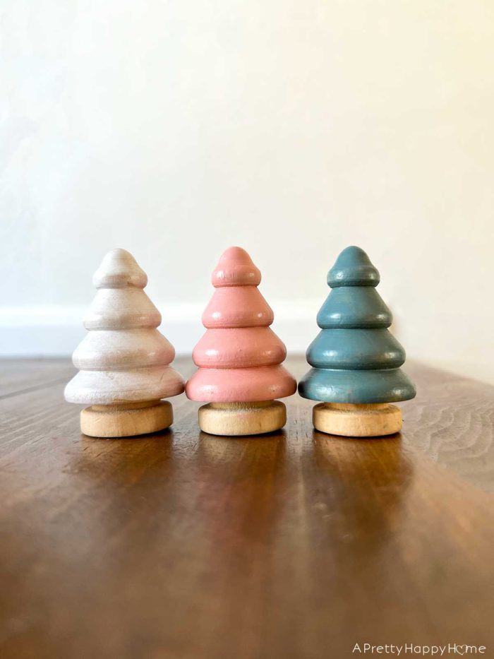 The Cutest Painted Wood Tree Ornaments – A Pretty Happy Home