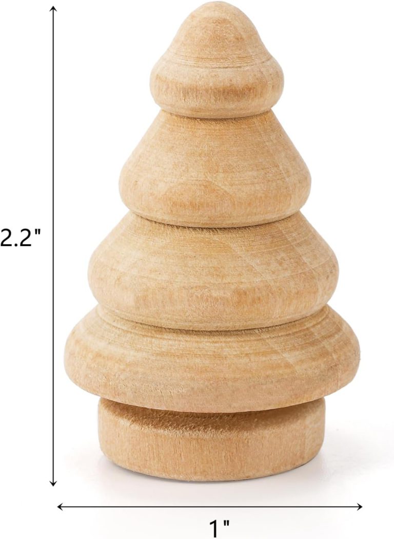 The Cutest Painted Wood Tree Ornaments – A Pretty Happy Home